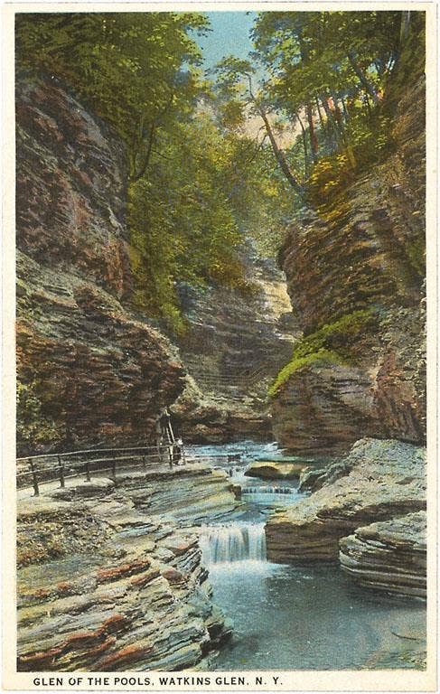 Glen of the Pools Watkins Glen Magnet – Finger Lakes Goods